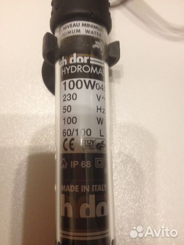 Обогреватель Hydor hydromatic 100 w Италия