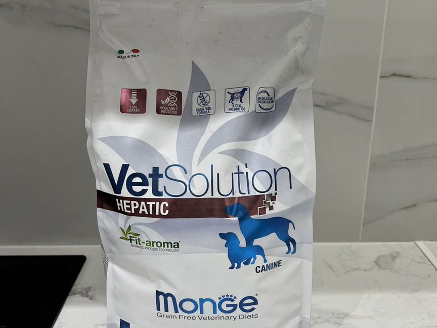 Корм для собак monge VetSolution Hepatik 2кг