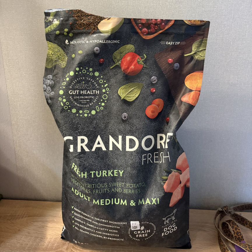Корм для собак grandorf fresh turkey 10 кг