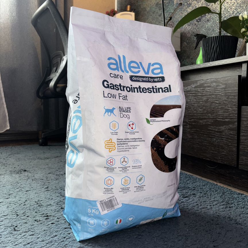 Alleva 5 кг Gastroinetstinal для собак для жкт