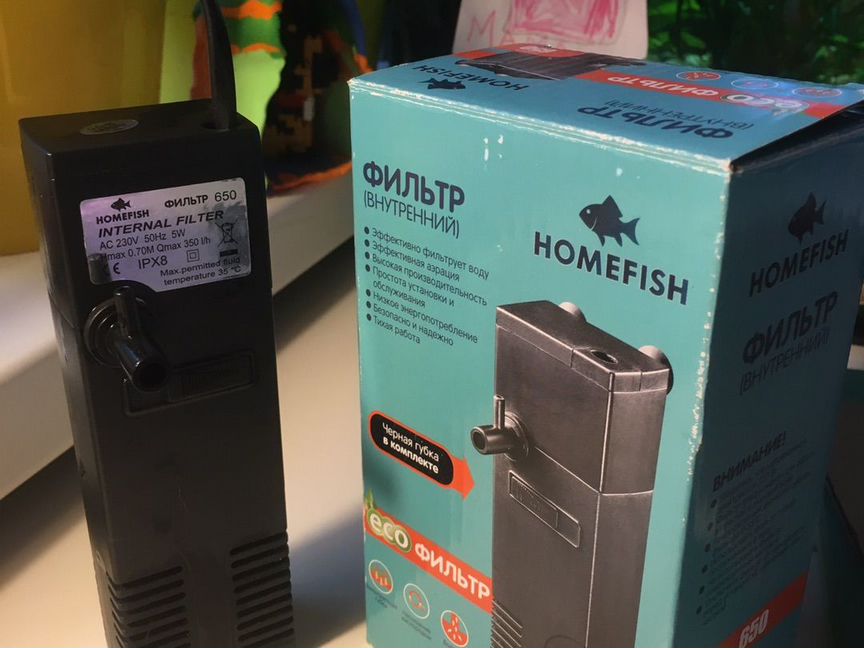 Внутренний фильтр для аквариума Homefish 650