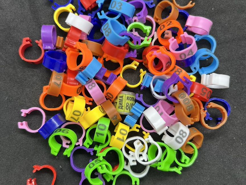 Маркеры(сьемные)кольца для голубей