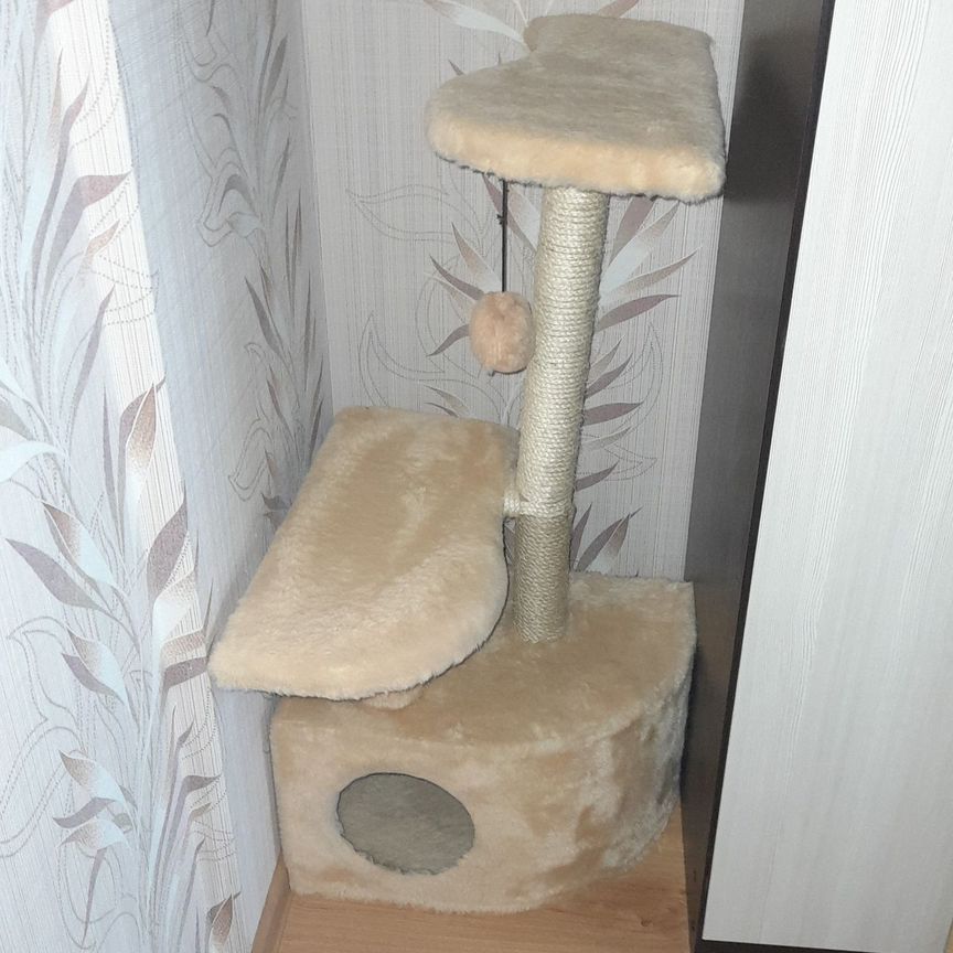 Когтеточка домик для кошки бу