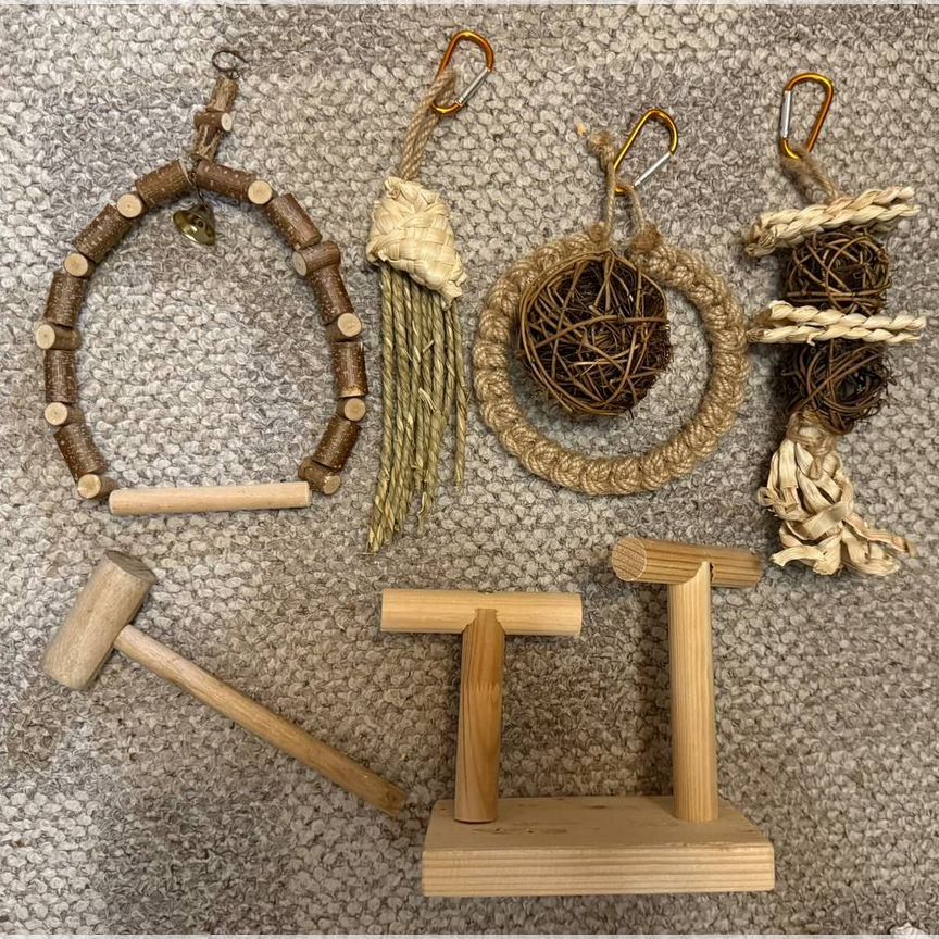 Игрушки для попугаев набор