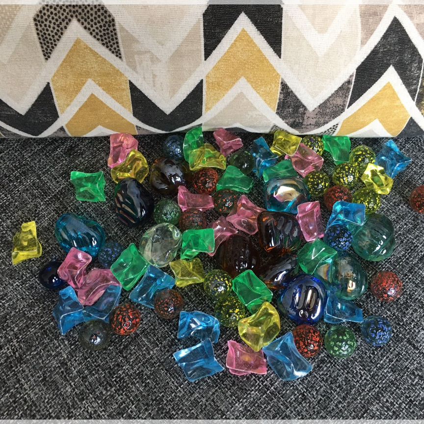 Камушки декоративные/для аквариума/стеклянные