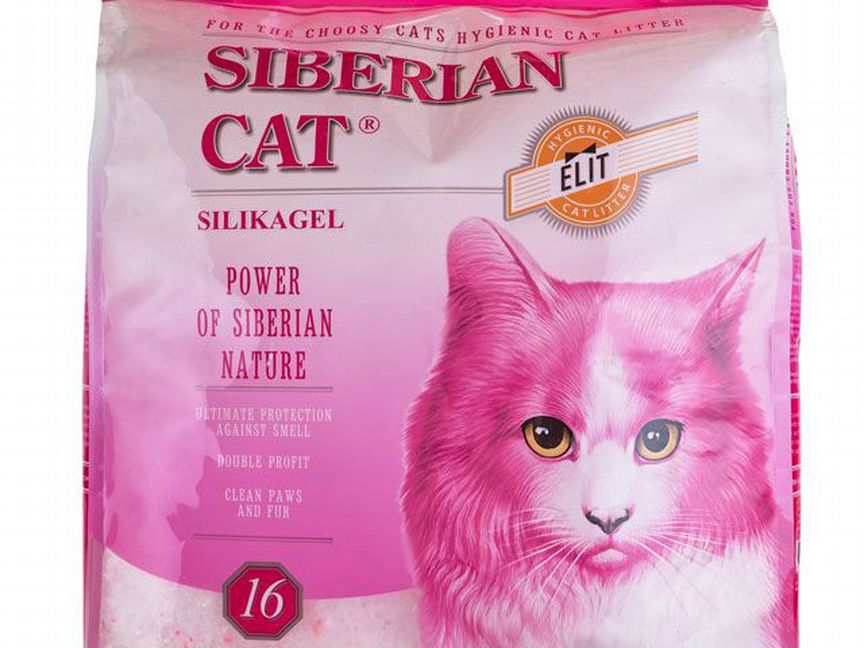 Наполнитель силикагелевый Сибирская кошка 16 л