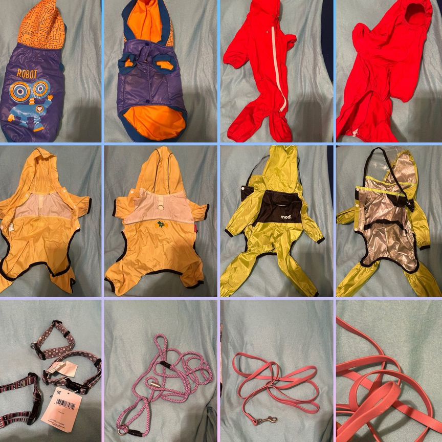 Одежда ошейник поводок для собак пакетом