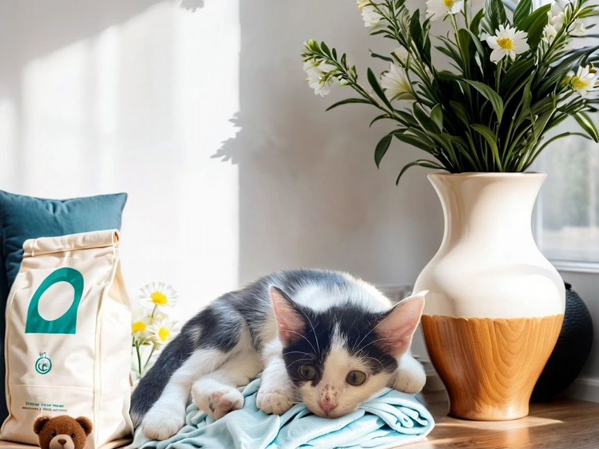 Котенок девочка нуждается в маме