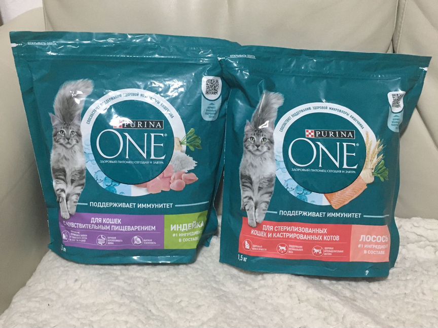 Корм для кошек purina one 1,5 кг