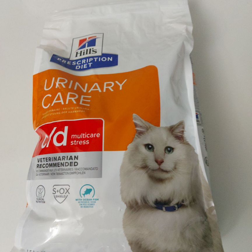 Сухой корм для кошек Hills c/d urinary 1,5 кг