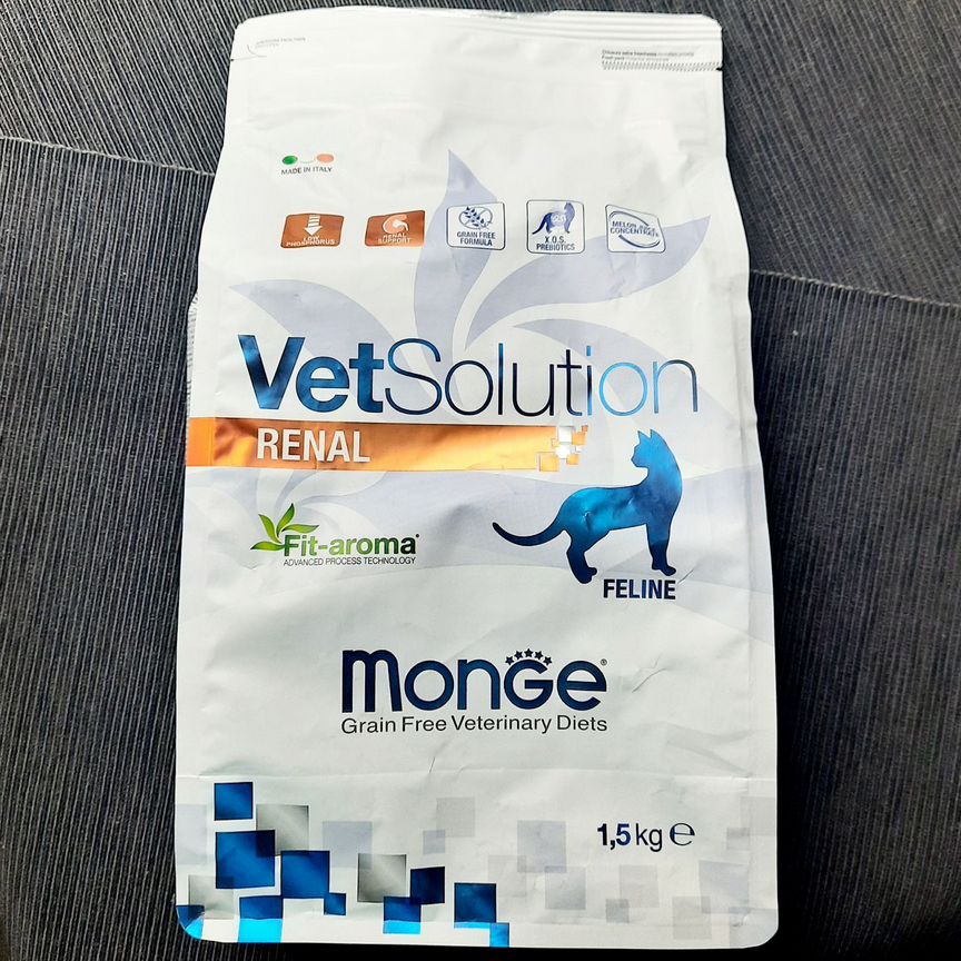 Monge renal для кошек 1,5 кг vetsolution сухой