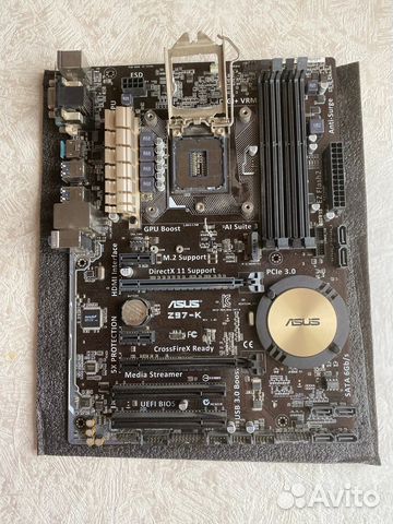 Материнская плата asus Z97-K купить в Москве | Электроника | Авито