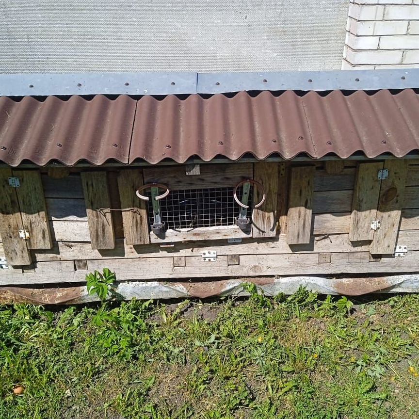 Домики для кроликов деревянные