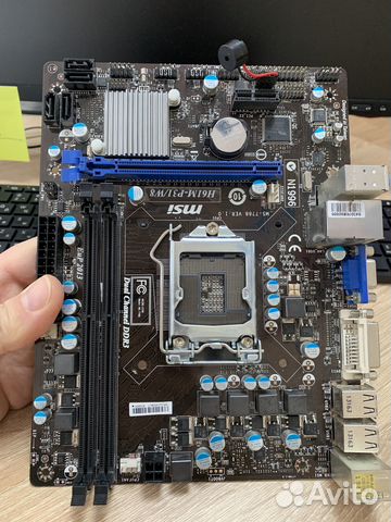 Материнская плата MSI H61M-P31/W8 купить в Москве | Электроника | Авито