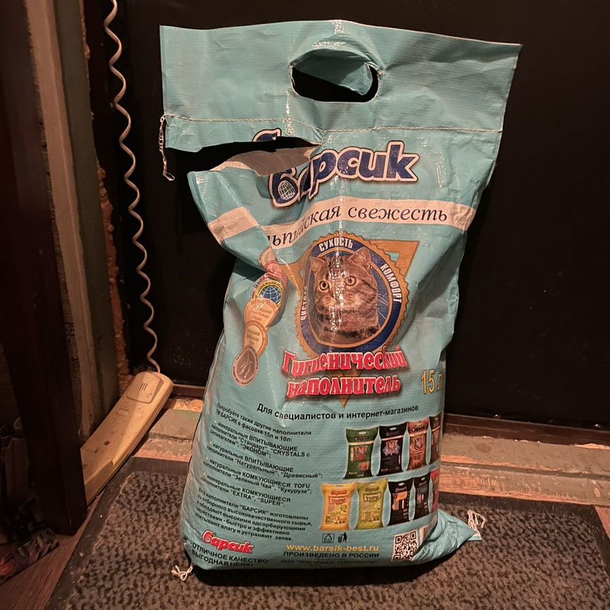 Наполнитель для кошачьего туалета Барсик