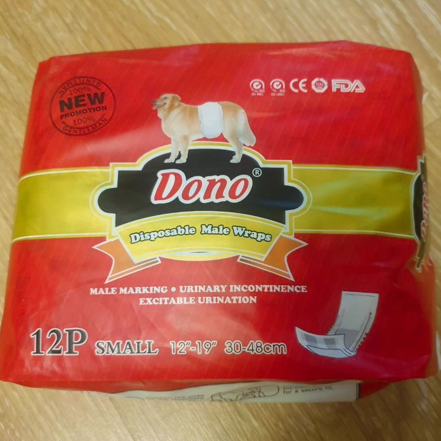 Одноразовые впитывающие пояса dono для кобелей