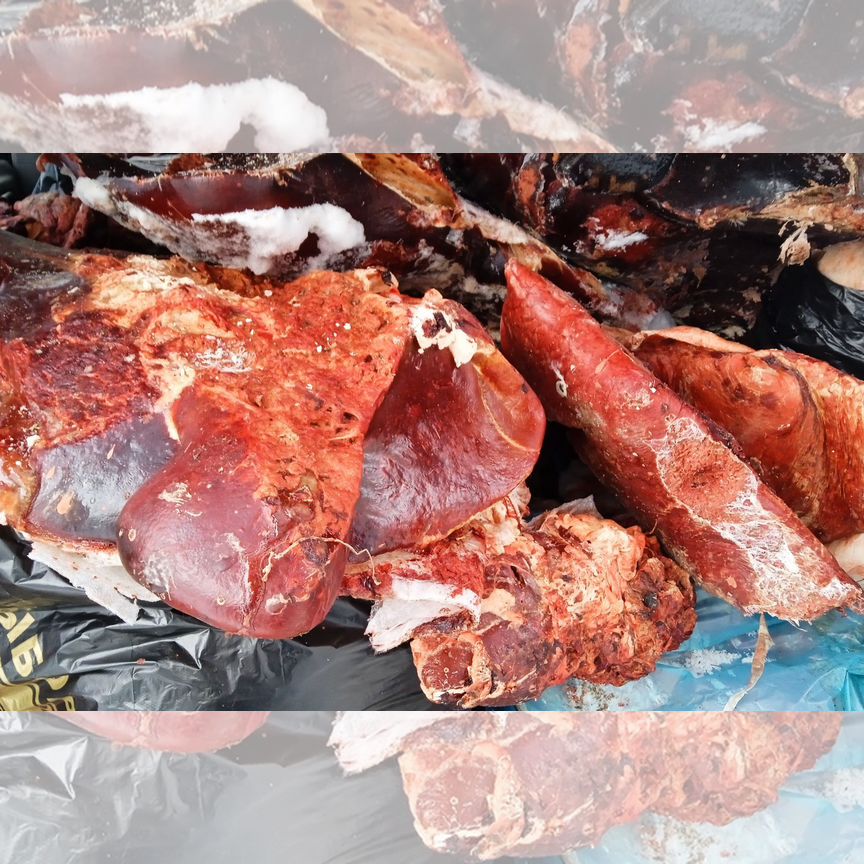 Мясо и субпродукты для собак юхнов