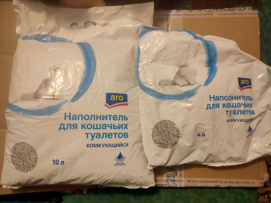 Наполнитель комкующийся для кошек аро