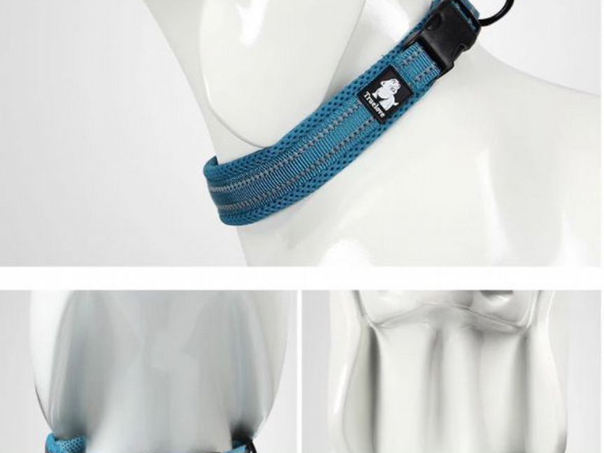 Мягкий ошейник и поводок для средних/крупных пород