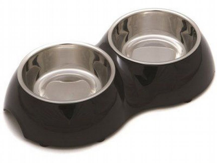 Миска PetInn melamina 04 М (31х17,5 см) двойная чё