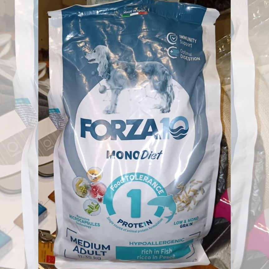 Корм для собак forza monodiet 10 рыба 1,5 кг