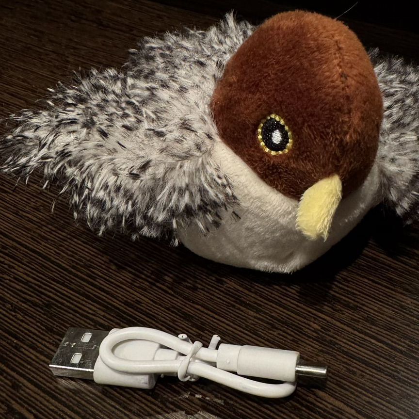 Интерактивная игрушка птичка для кошек и собак