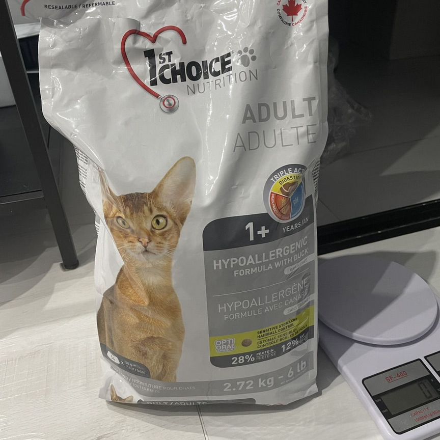 Корм для кошек 1st choice hypoallergenic (открыта)