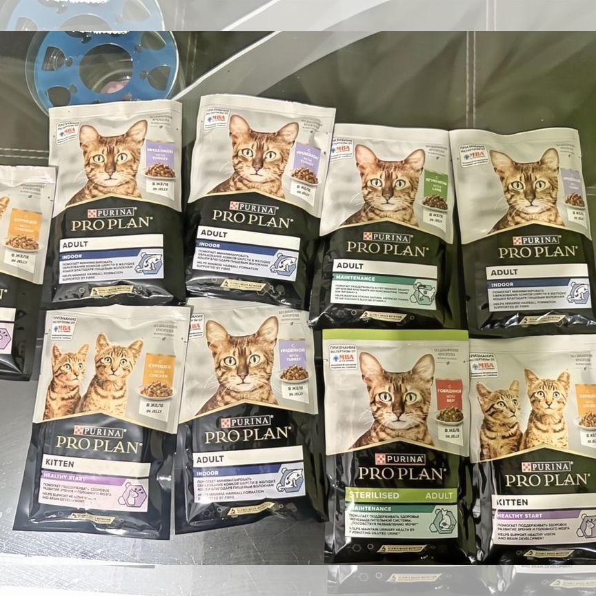 Влажный корм purina pro plan 9шт (желе) со скидкой
