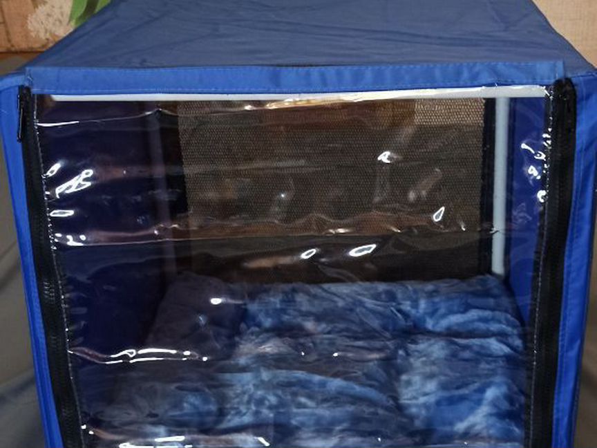 Выставочная палатка для кошек каркасная 55х55х55