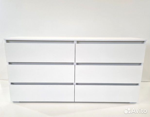 Комод 160х80х40 см, 6 ящиков белый (аналог икеа) купить в Санкт ...