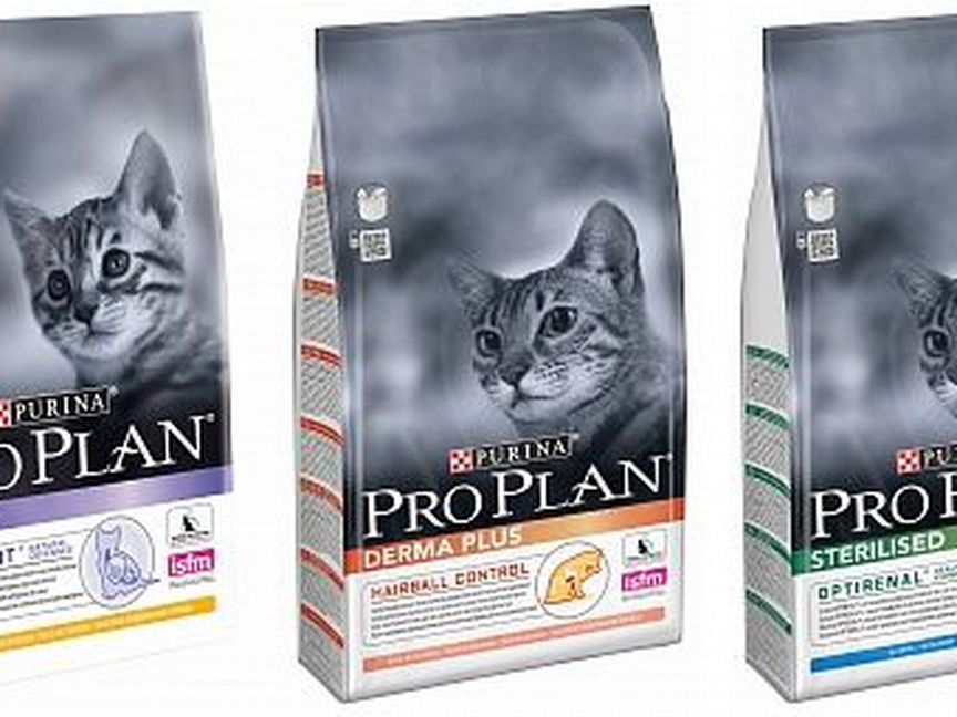 Purina pro plan сухой 3кг для кошек