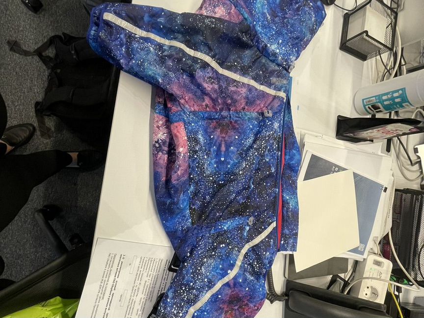 Зимний комбинезон для средней собаки (питбуль)