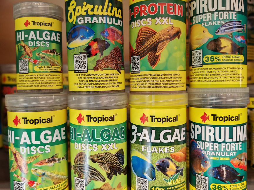 Корм для сомов Tropical, спирулина