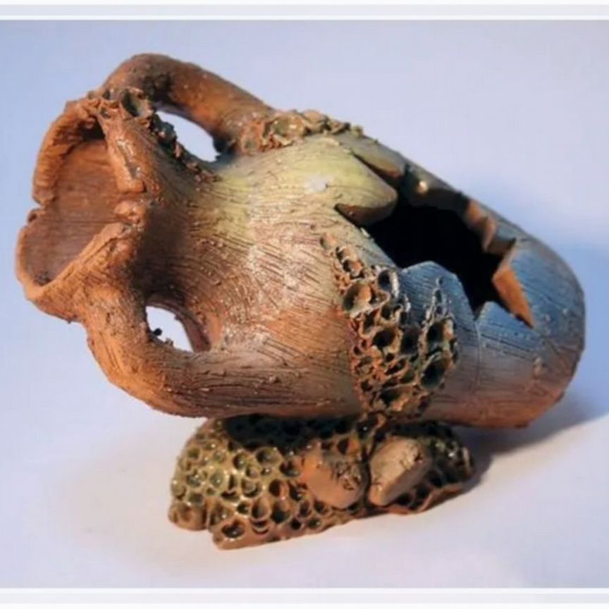 Декор для аквариума кувшин