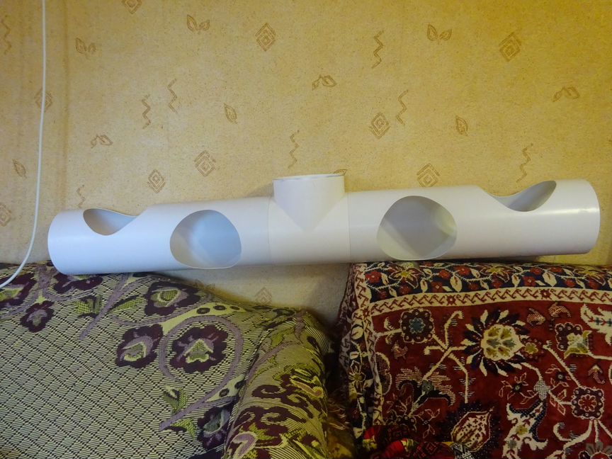 Игрушка для котят. Тоннель или труба с дырками