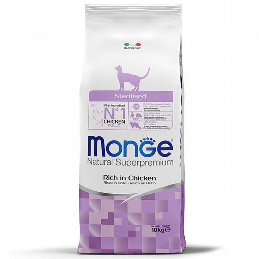 Корм для кошек Monge Sterilised Cat 10 кг