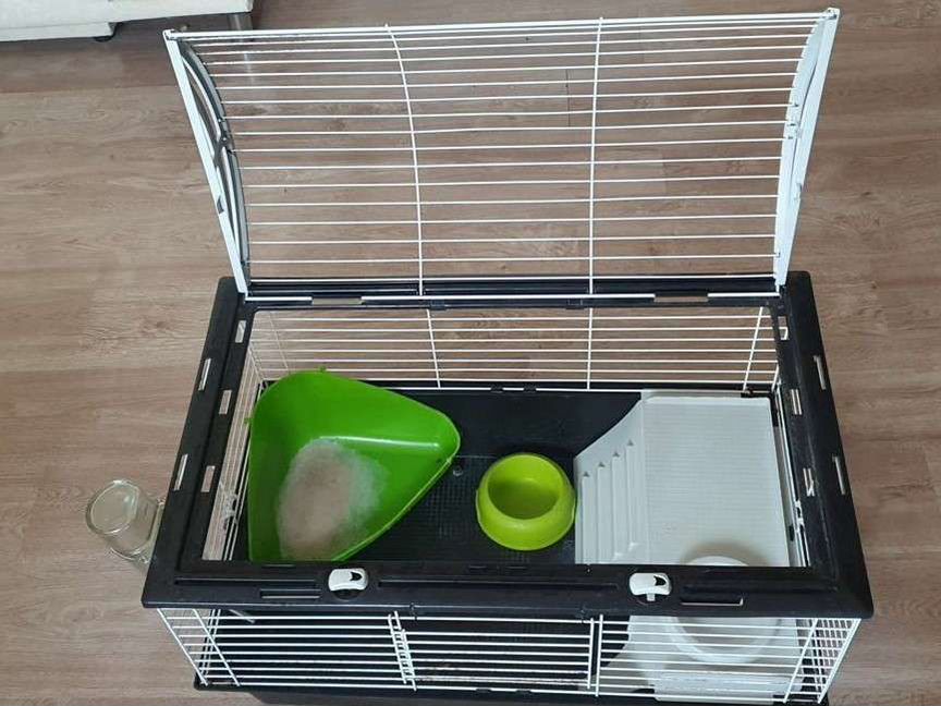 Клетка для кроликов или грызунов + новая шлейка