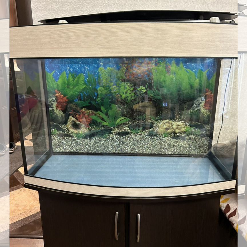 Аквариум с тумбой 130 литров