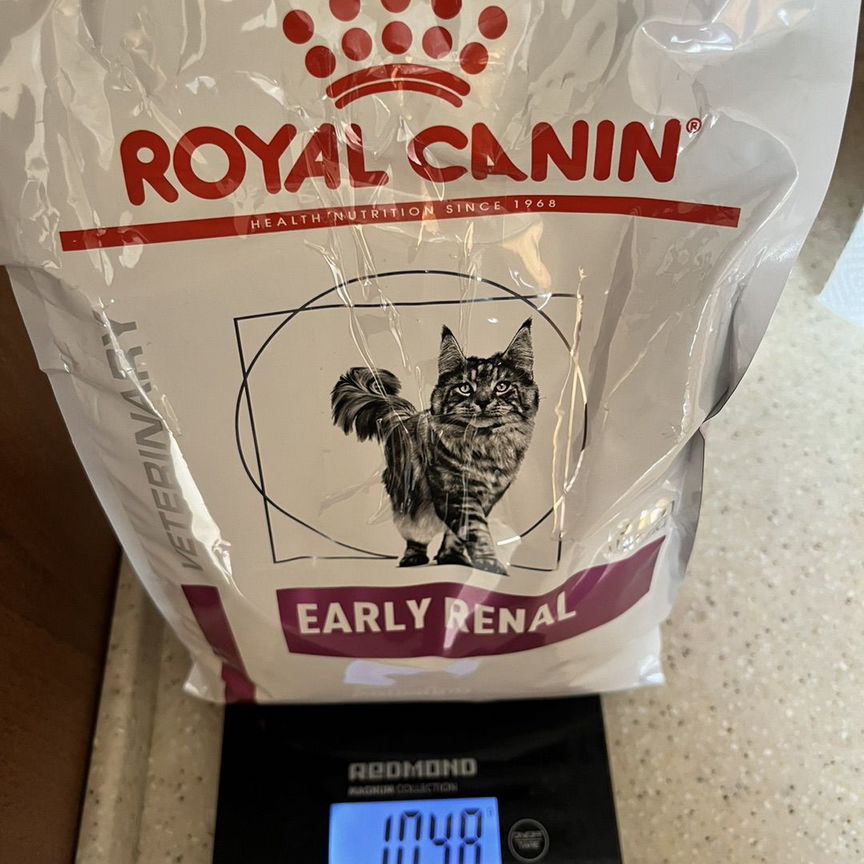 Корм для кошек royal canin early renal вскрыта