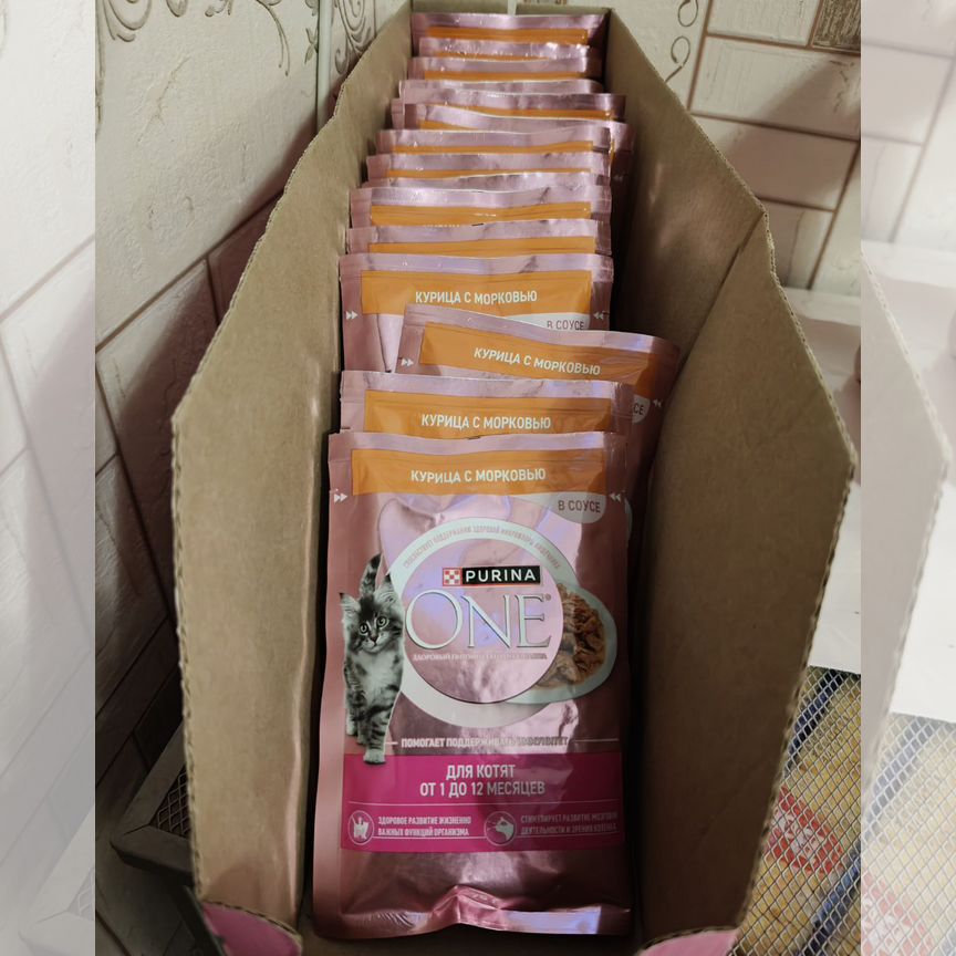 Корм для котят Purina one
