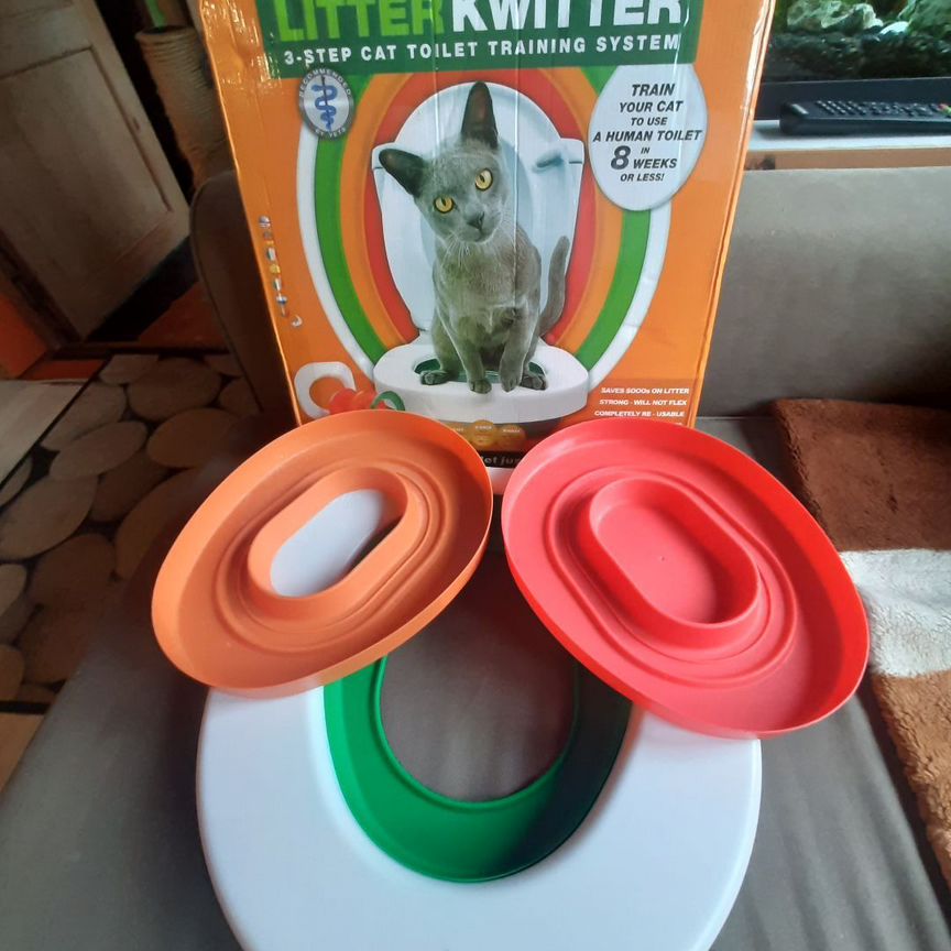 Система приучения кошек к унитазу Litter Kwitter