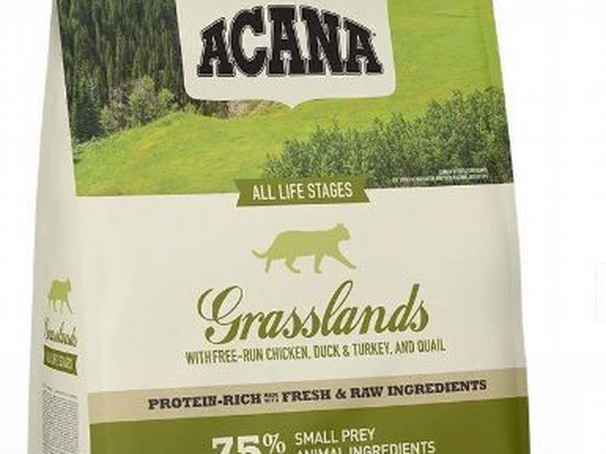 Корм acana grasslands Cat & Kitten Акана для кошек