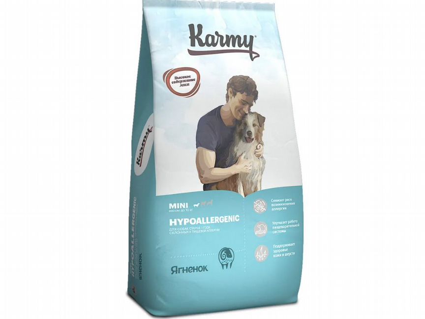 Сухой гипоаллергенный корм Karmy, 10 кг