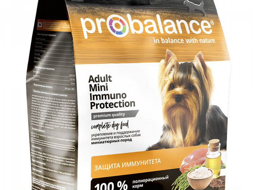 Сухой корм ProBalance Immuno Adult Mini 500гр