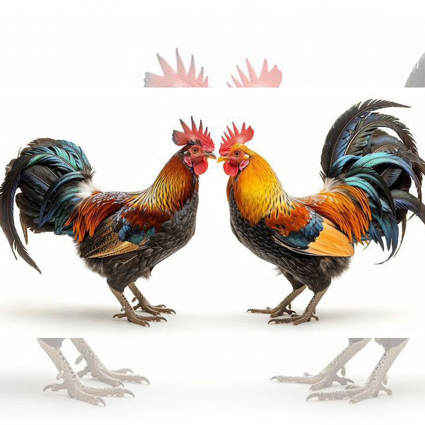 Молодые петушки, 8 месяцев. Активные