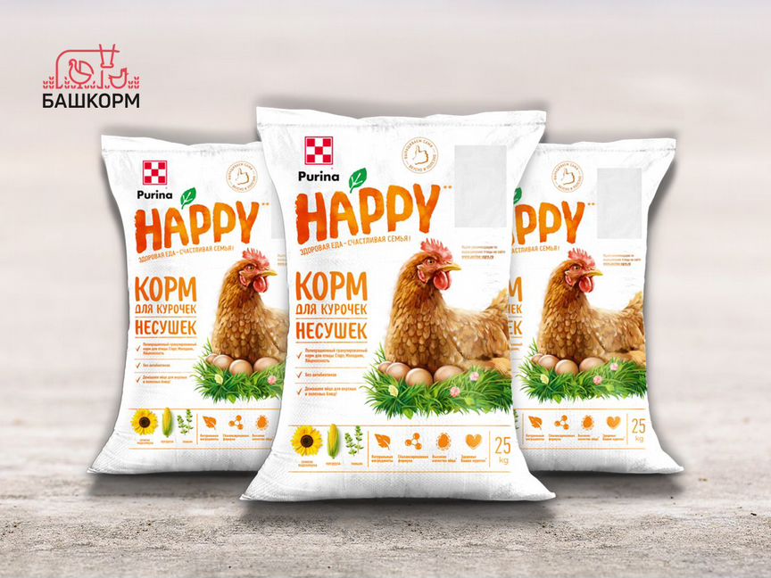Комбикорм для кур-несушек Purina Happy