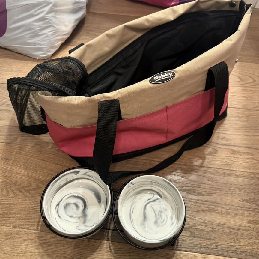 Сумка переноска и миски