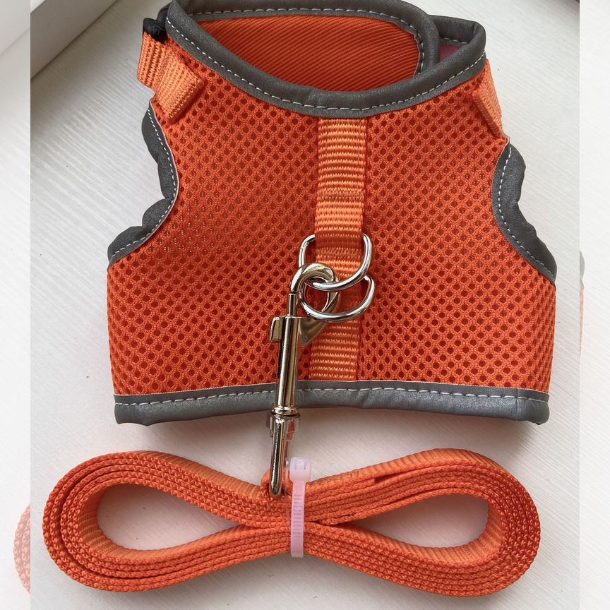 Светоотражающая шлейка для кошек и собак размер S