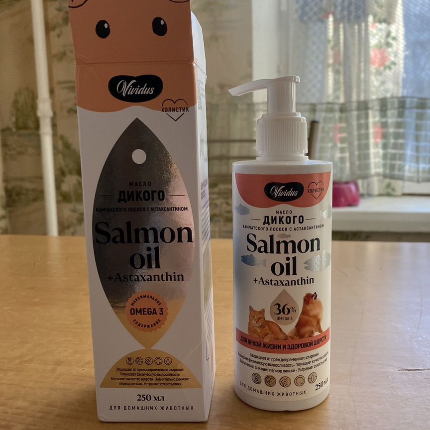 Масло лосося для животных