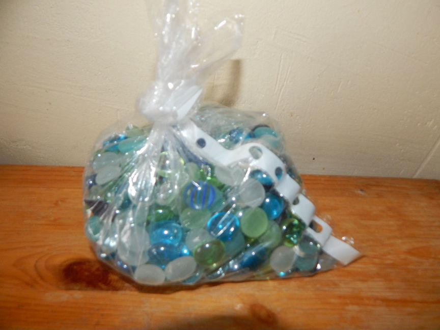 Стеклянные камешки Марблс для аквариума